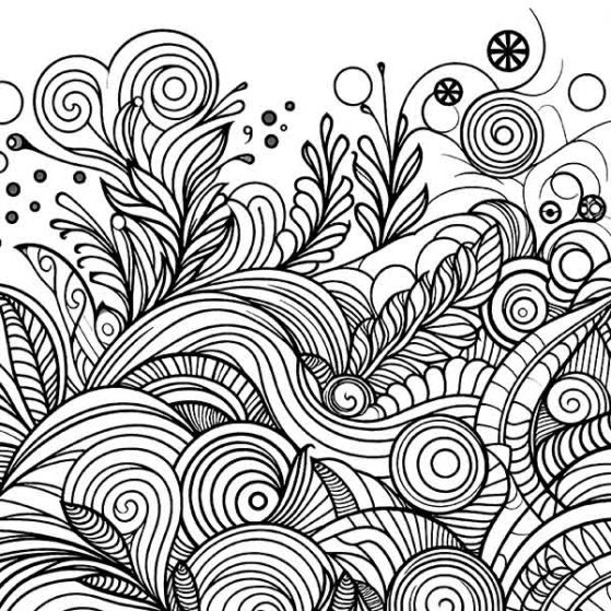 Mindful Swirls Coloring Page [FREE] - MyRelaxation.Online
